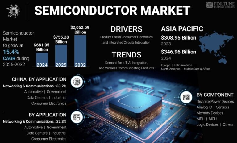 半導体IP市場の規模、シェア、成長分析 : 2024-2032年までの予測│株式会社 SEMABIZ